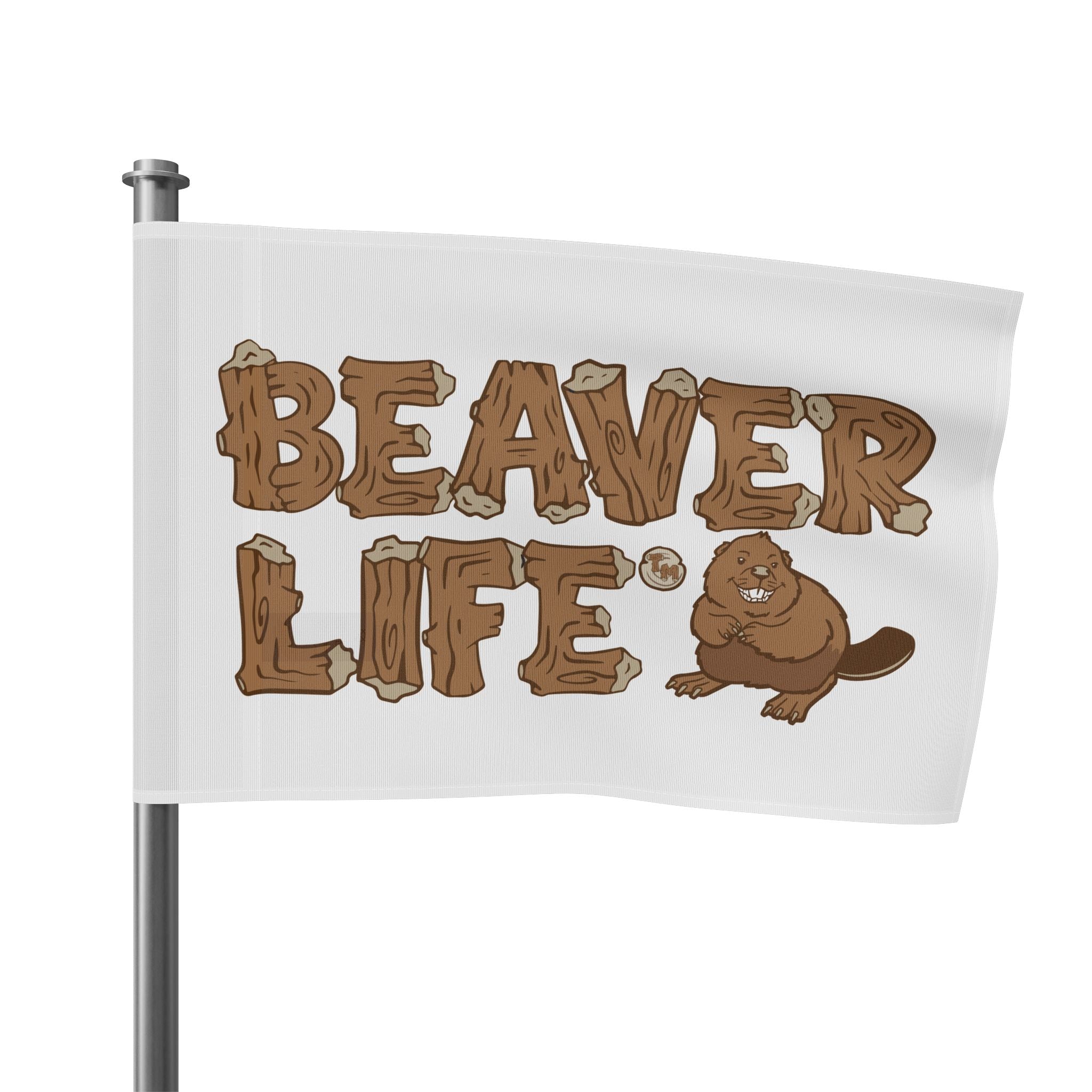 Flag - white – Beaver Life